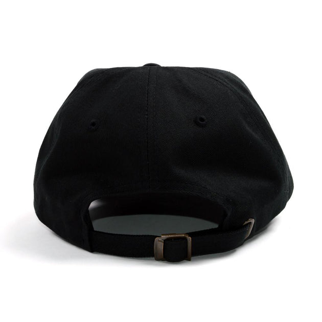The Connetic Classic Script 5-Panel Campy in Black. – Henny Apparel